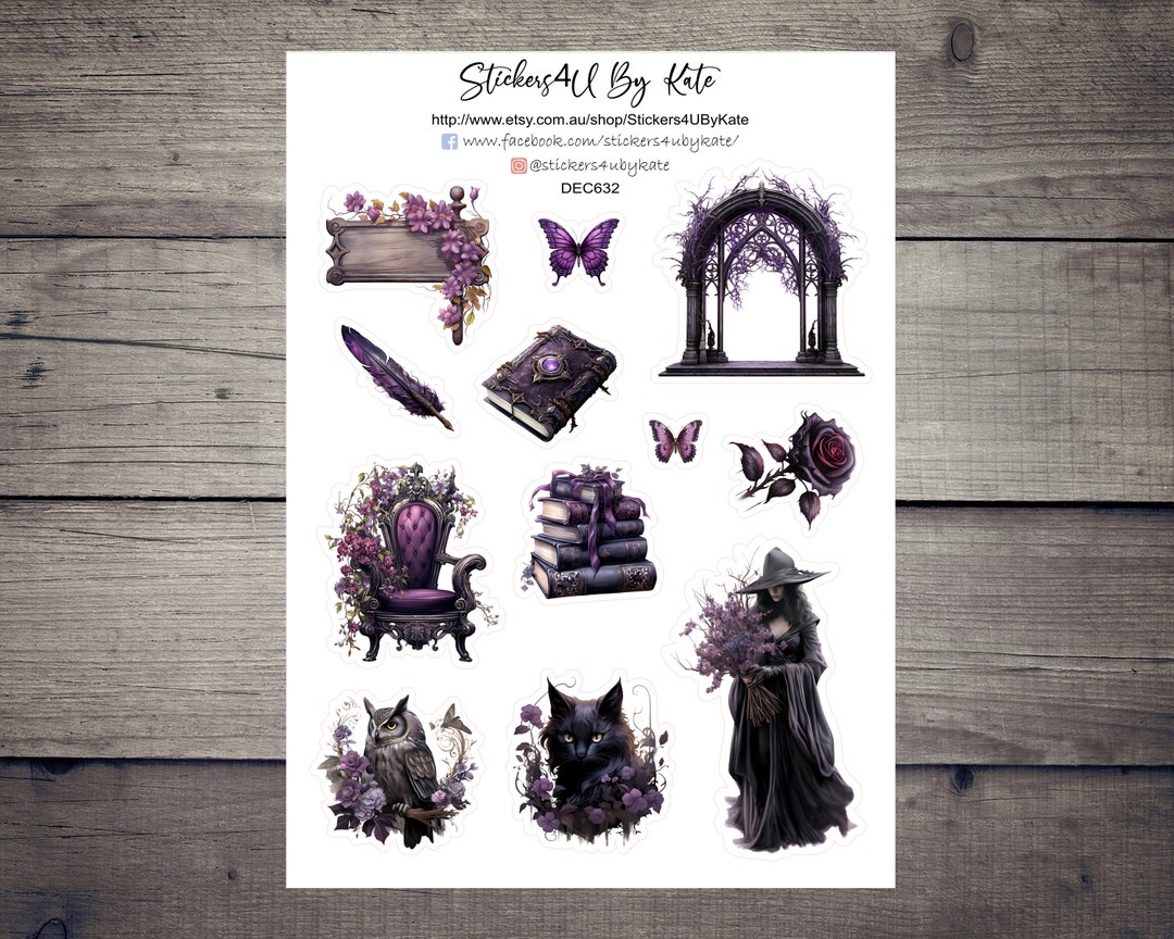 Gothic Spring Clipart Gothic Spring Decorative Planner Sticker Erin ...