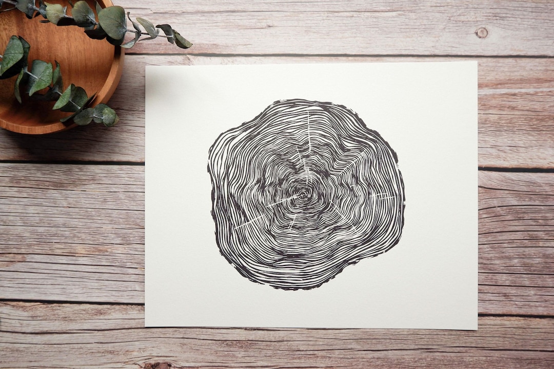 Grain Art Print / Wood Grain Art Print / Contemporary Art Print ...