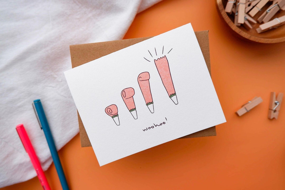 Woohoo Party Blower Card / Congrats Card / Celebration Card / - Etsy