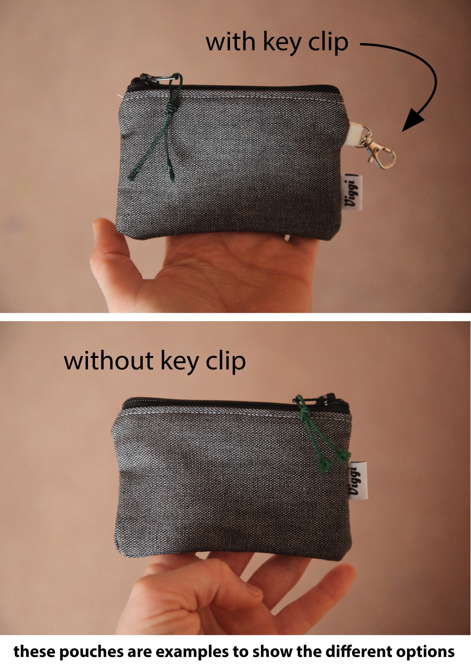 Coin purse / small zipper pouch / card wallet / | Etsy