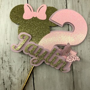 Minnie Mouse Cake Topper, Custom Cake Topper, First Birthday, Birthday ...
