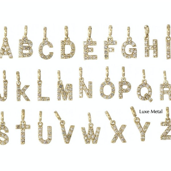 Diamond Initial - Etsy