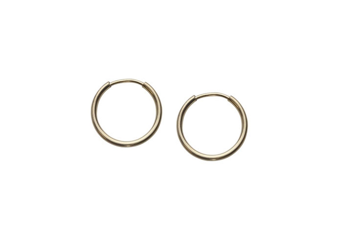 14k Gold Filled Hoops Tiny Gold Hoops 9 Mm 12 Mm 14 Mm - Etsy