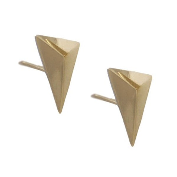 Pyramid Stud Earring - Etsy UK