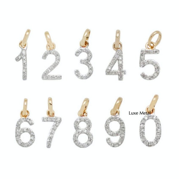 Number Charms - Etsy