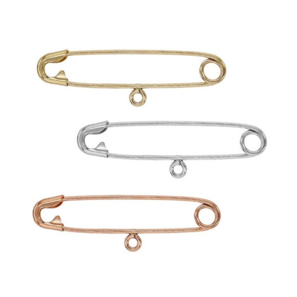 Gold Safety Pin - Etsy