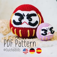 Bundle 2in1 Lucky Cat Amigurumi Crochet Pattern - Japanese Maneki Neko ...