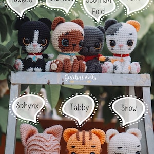 Sphynx Cat PDF Pattern (amigurumi, Crochet , Photo Tutorial, How To) - Etsy