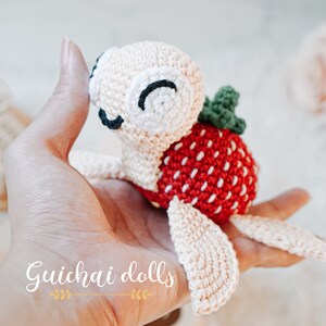 Strawberry Turtle Crochet Pattern, Amigurumi Pattern, Photo Tutorial - Etsy