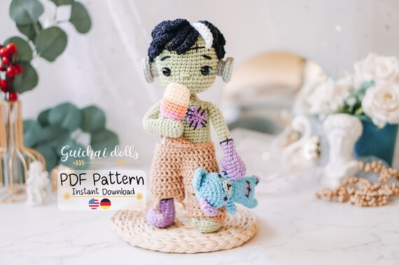 Frankenstein Crochet Pattern amigurumi Crochet Photo - Etsy