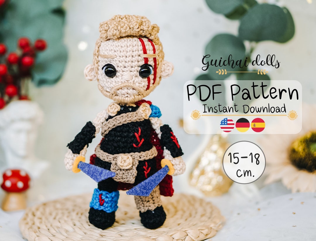 PDF Pattern Gladiator Thor (amigurumi, Crochet , Photo Tutorial) - Etsy