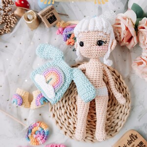 Rainbow Girl Crochet Pattern (amigurumi, Crochet , Photo Tutorial) - Etsy