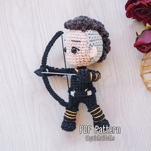 Hero PDF Pattern Ronin, 2 Styles of Heads. (crochet Pattern, Doll ...