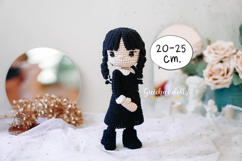 Wednesday Crochet Pattern amigurumi Crochet Photo - Etsy