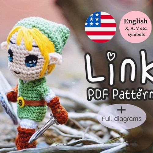 Link Crochet Pattern the Legend of Zelda Inspired - Etsy