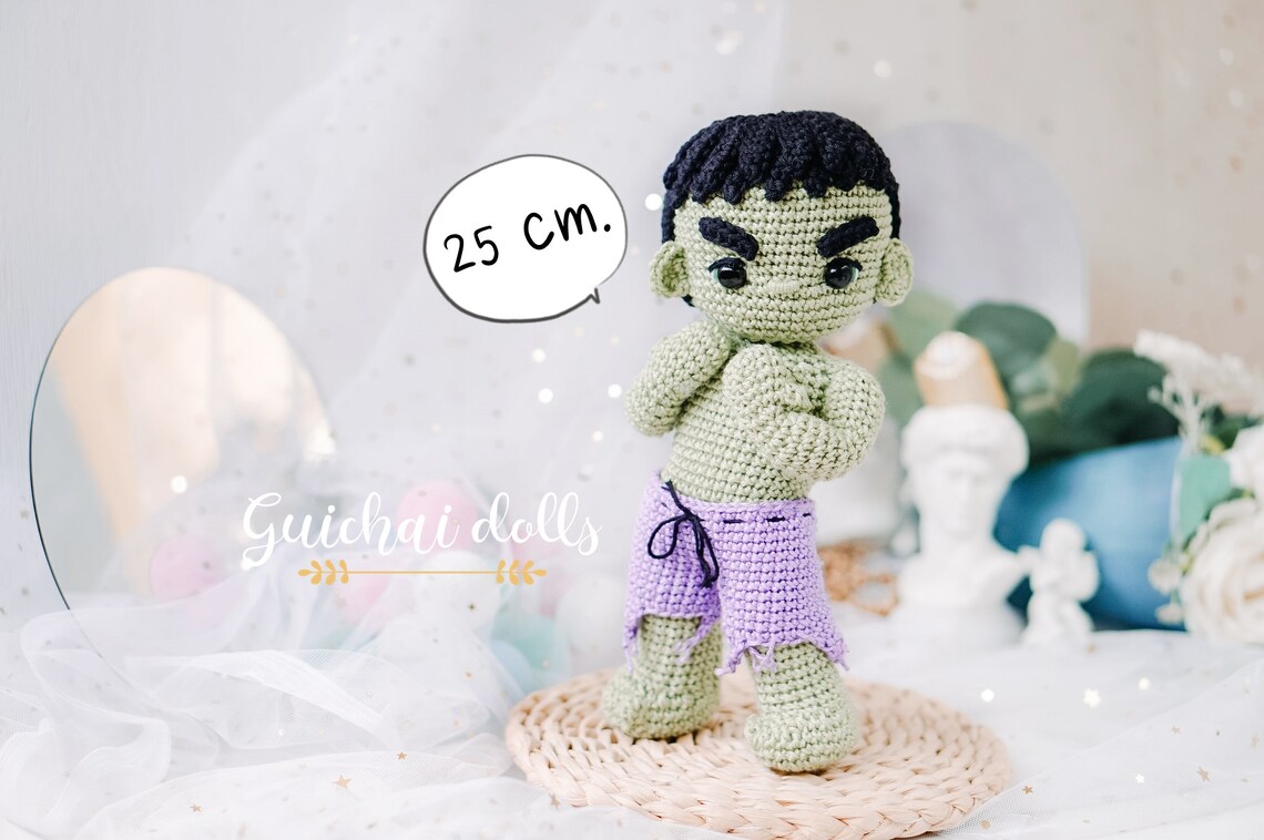 Hulk Crochet Pattern amigurumi Crochet Photo Tutorial - Etsy