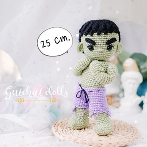 Hulk Crochet Pattern amigurumi Crochet Photo Tutorial - Etsy