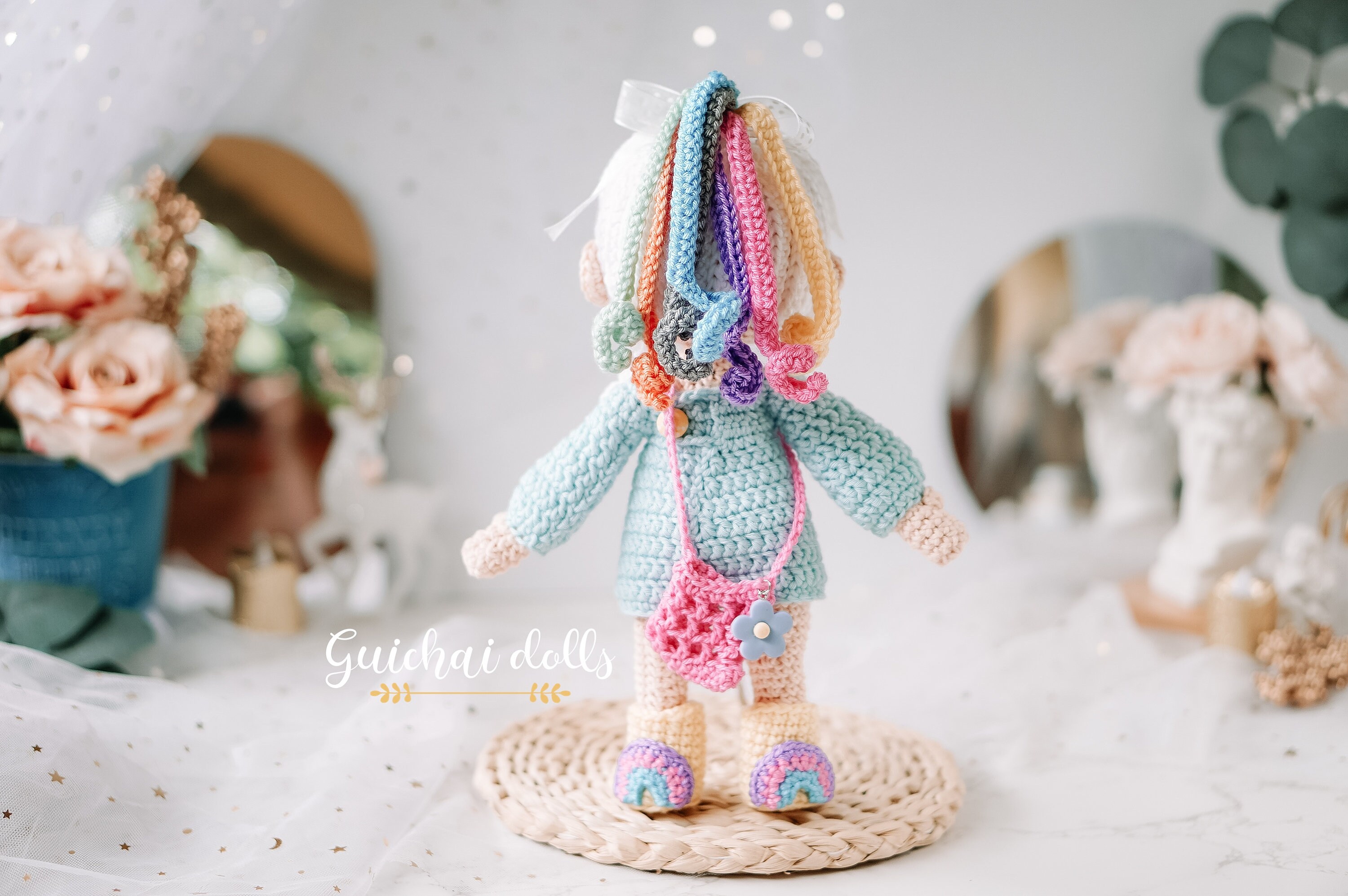Rainbow Girl Crochet Pattern (amigurumi, Crochet , Photo Tutorial) - Etsy