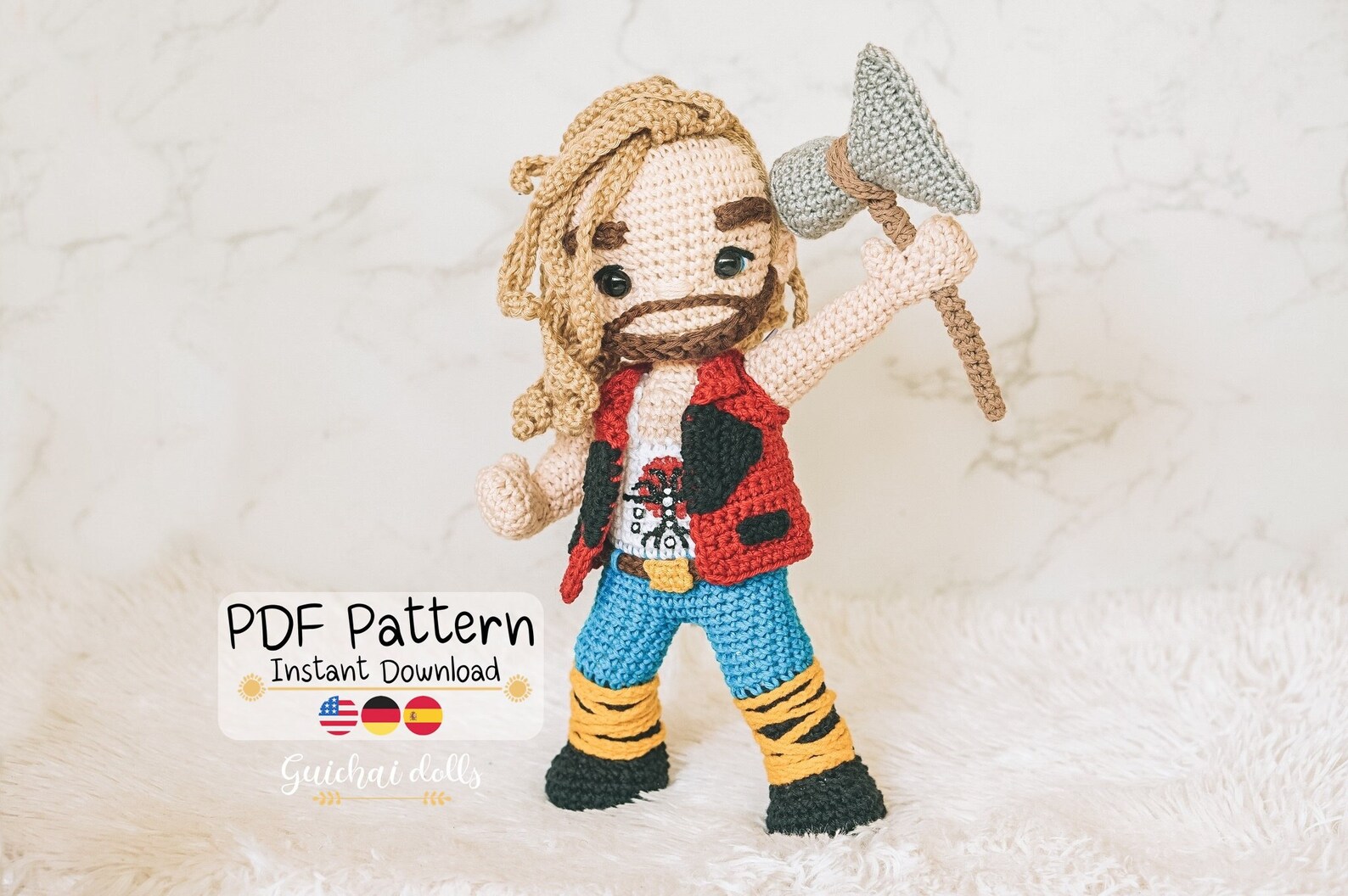 Ravager Thor Crochet Pattern amigurumi Crochet Photo - Etsy