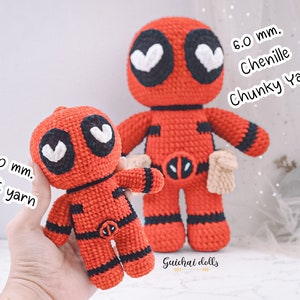 Low Sew, Hero Chibi Pool, PDF Pattern Instant Download (amigurumi ...