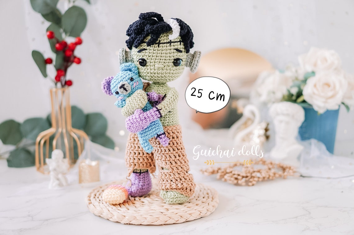 Frankenstein Crochet Pattern PDF – Photo Tutorial, Instant Download - Etsy