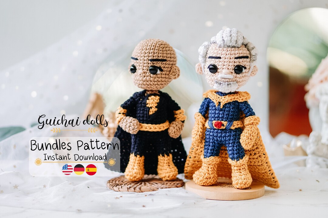 2 Patterns Fate and Adam amigurumi Pattern Photo Tutorial - Etsy