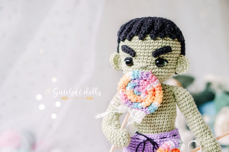 Hulk Crochet Pattern amigurumi Crochet Photo Tutorial - Etsy
