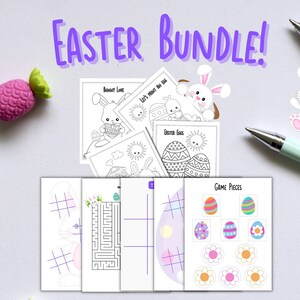 Easter Printable Games Coloring Pages, Easter Maze, Tic-tac-toe Kids ...