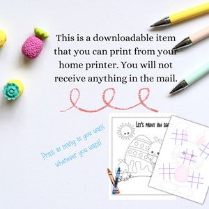 Easter Printable Games Coloring Pages, Easter Maze, Tic-tac-toe Kids ...