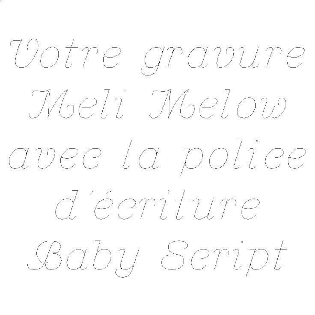 Your Engraving Font Baby Script Writing - Etsy