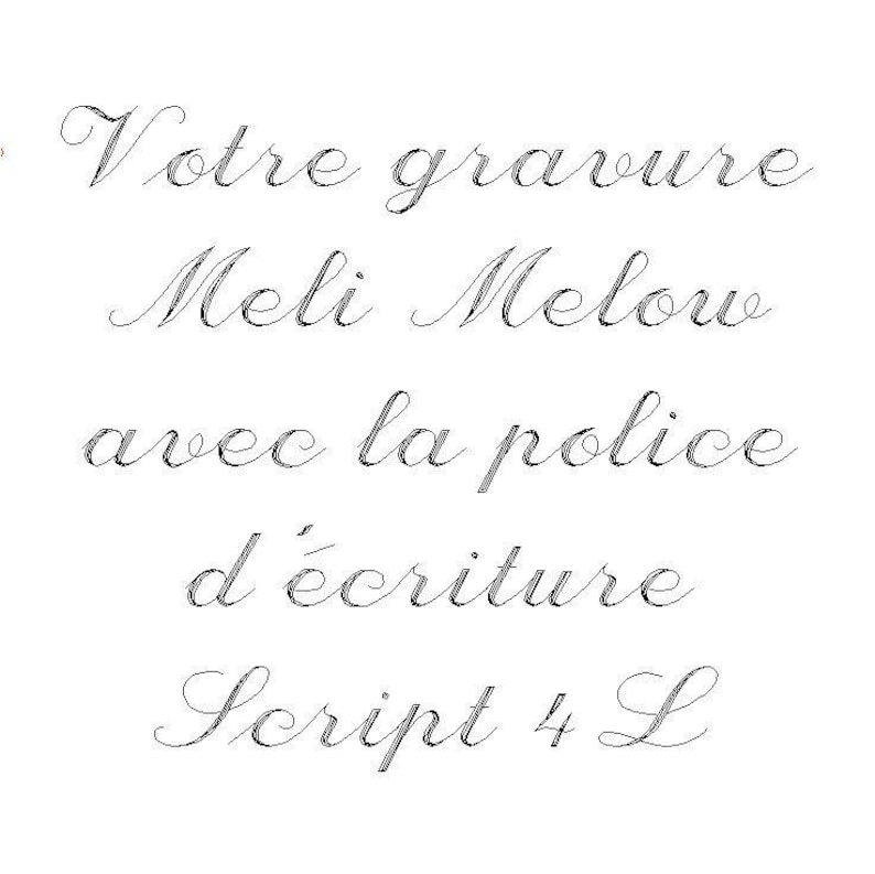 Votre gravure police d'écriture Script 4L - Etsy France