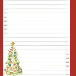 The Kristin Notepad --christmas List Edition - Etsy