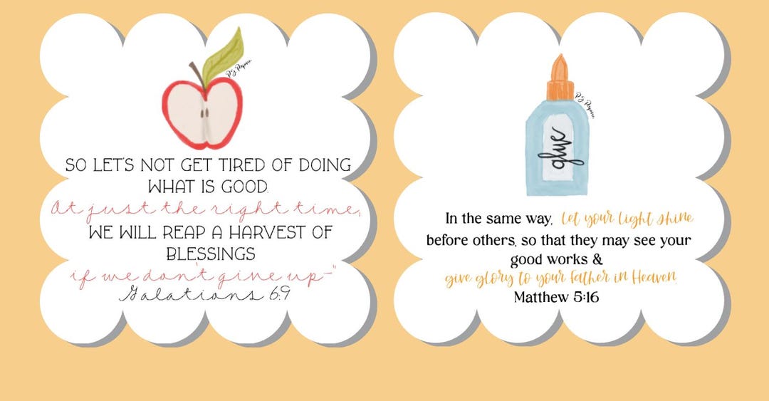 God Wink Cards (teacher Version) - Etsy