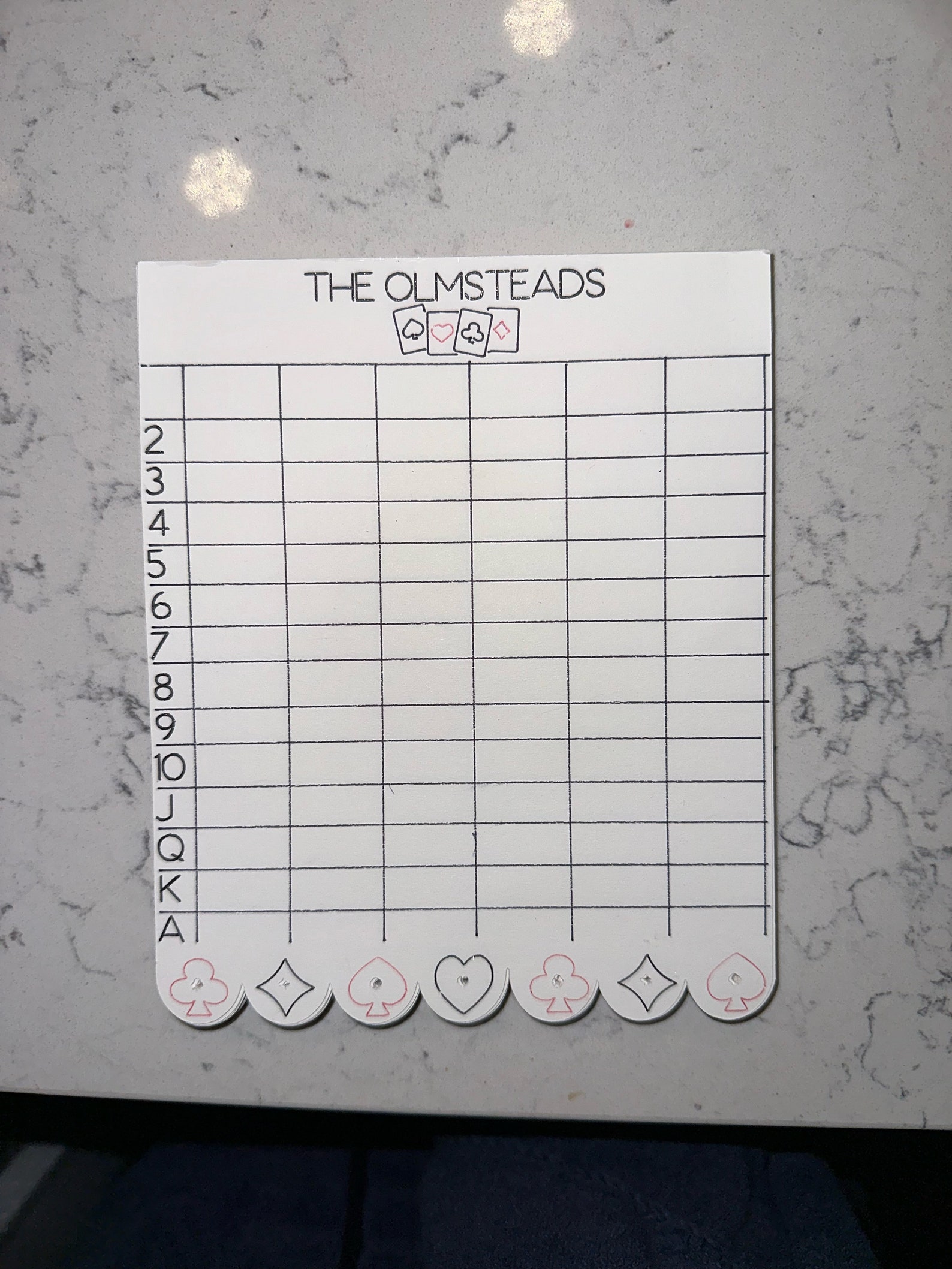 Card Game Score Keeper - Etsy