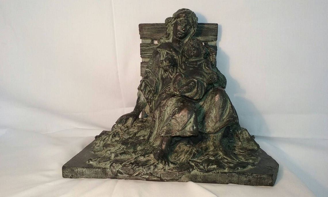 BRONZE NATIVITY SET, 1990s Nativity Set, Handmade Nativity, Small ...