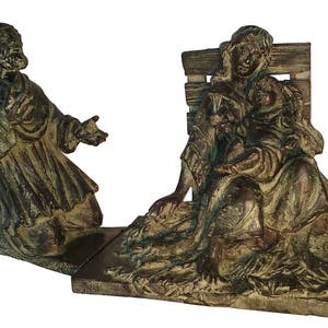 BRONZE NATIVITY SET, 1990s Nativity Set, Handmade Nativity, Small ...