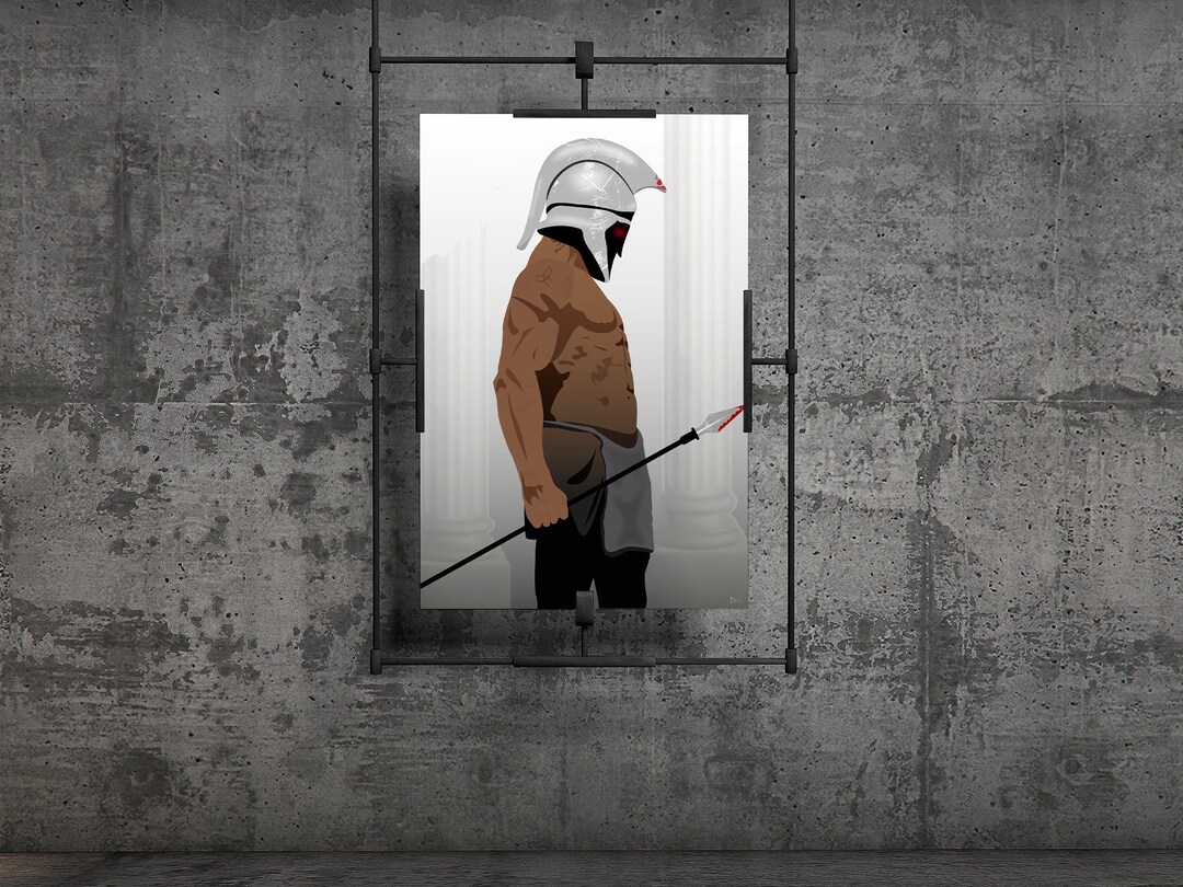 I Am Sparta Illustration - Etsy