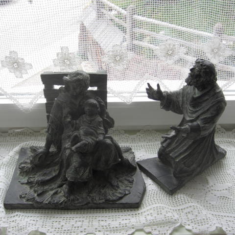 BRONZE NATIVITY SET, 1990s Nativity Set, Handmade Nativity, Small ...