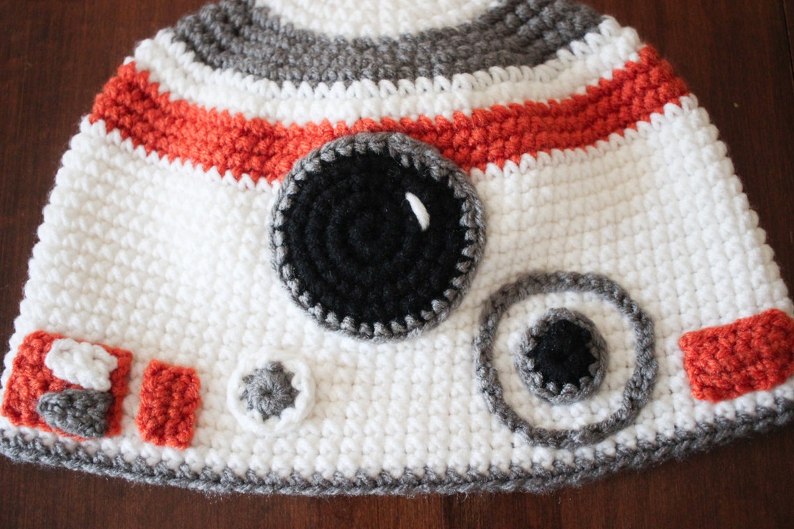 BB-8 Inspired Hat/ Crocheted BB-8 Hat/ Star Wars Hat/ Boys | Etsy