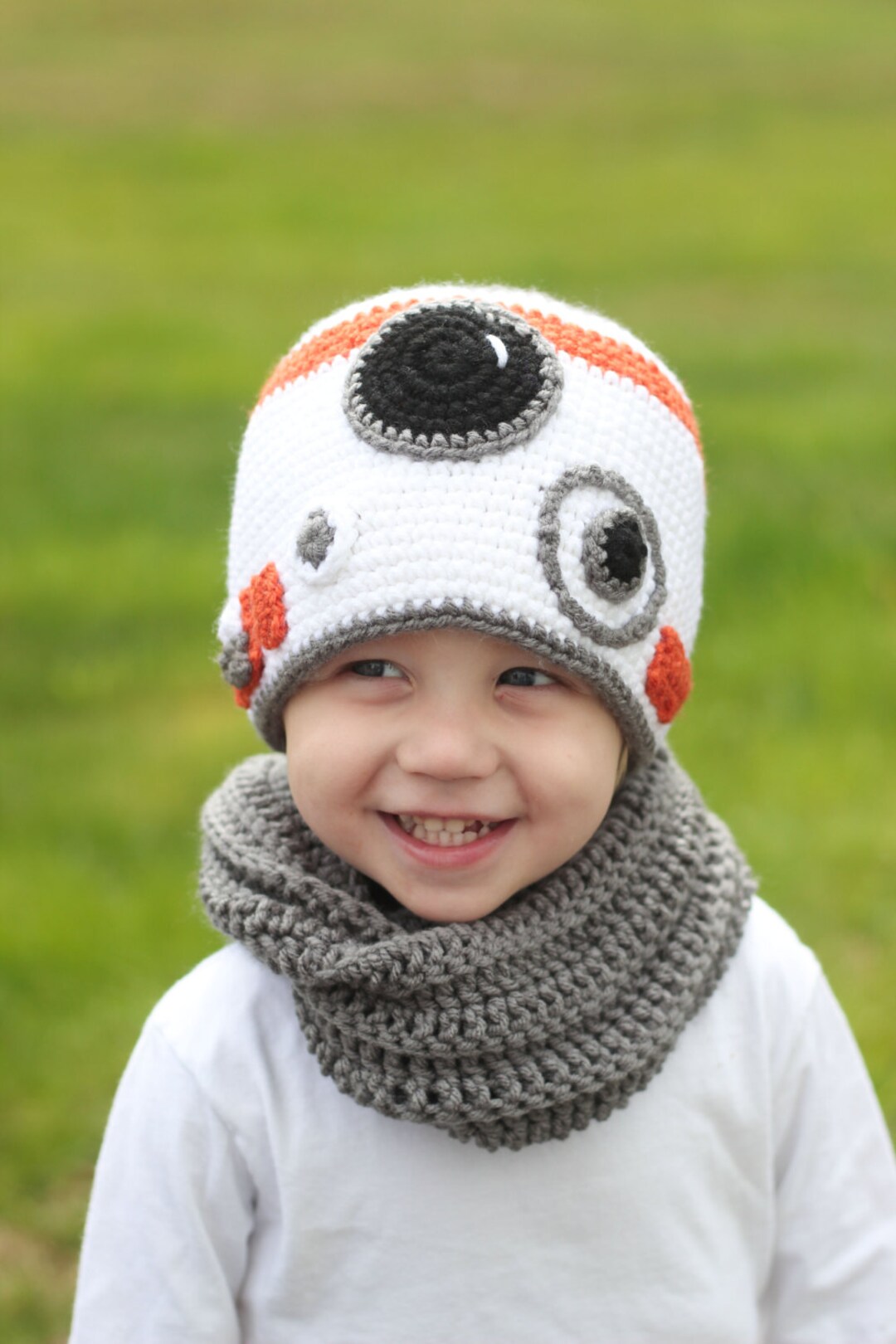 BB-8 Inspired Hat/ Crocheted BB-8 Hat/ Star Wars Hat/ Boys Hat/ BB-8 ...