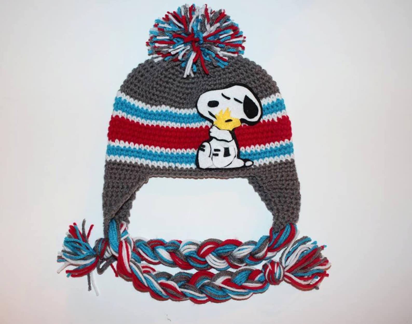 Crocheted Snoopy Inspired Hat/ Snoopy and Woodstock Hat/ - Etsy