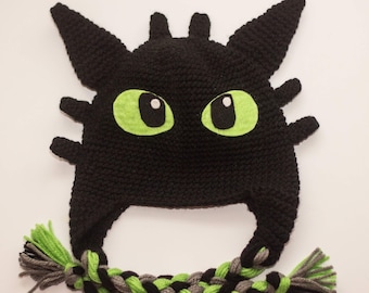How to Train Your Dragon Toothless Hat Children's Hat - Etsy