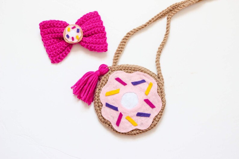 Donut Purse/ Donut Bow/ Donut Gift/ Donut Birthday Party/ Donut Lover ...