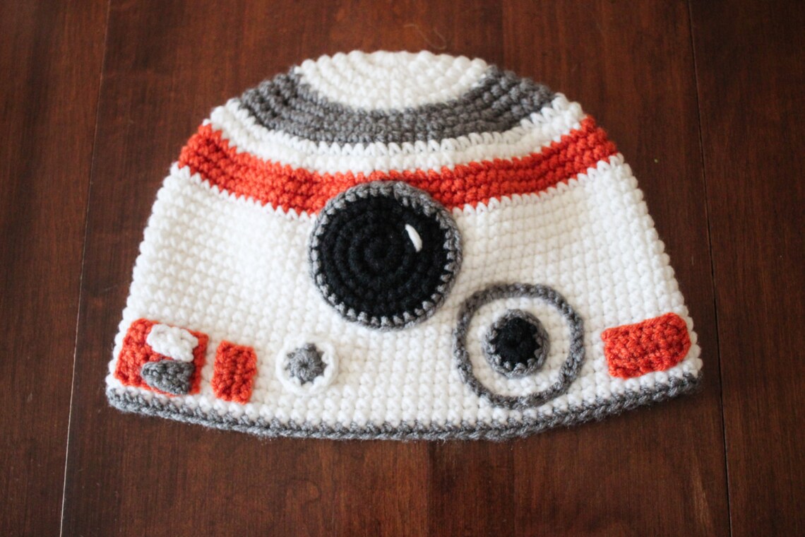 BB-8 Inspired Hat/ Crocheted BB-8 Hat/ Star Wars Hat/ Boys | Etsy