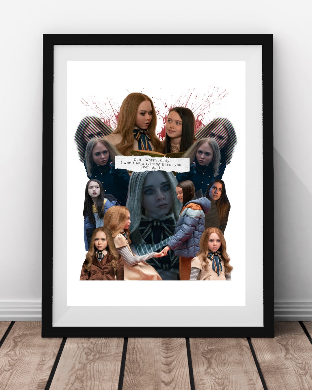 M3gan Collage Digital Art Print | DIGITAL DOWNLOAD | Halloween Decor ...