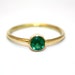 Natural Emerald Ring, Simple Gold Ring, Delicate Gold Ring, Thin Gold ...
