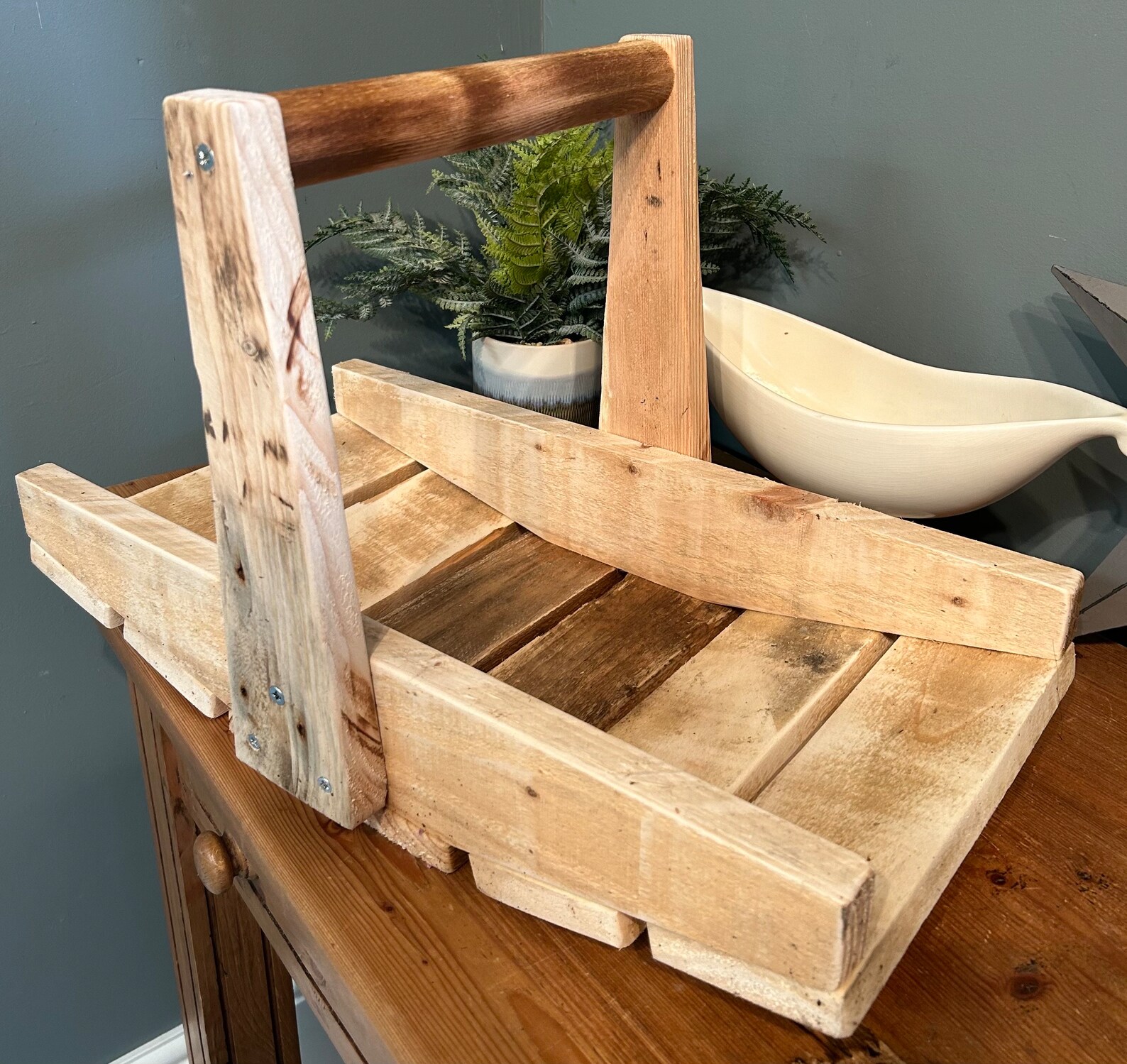 Reclaimed Wooden Trug - Etsy