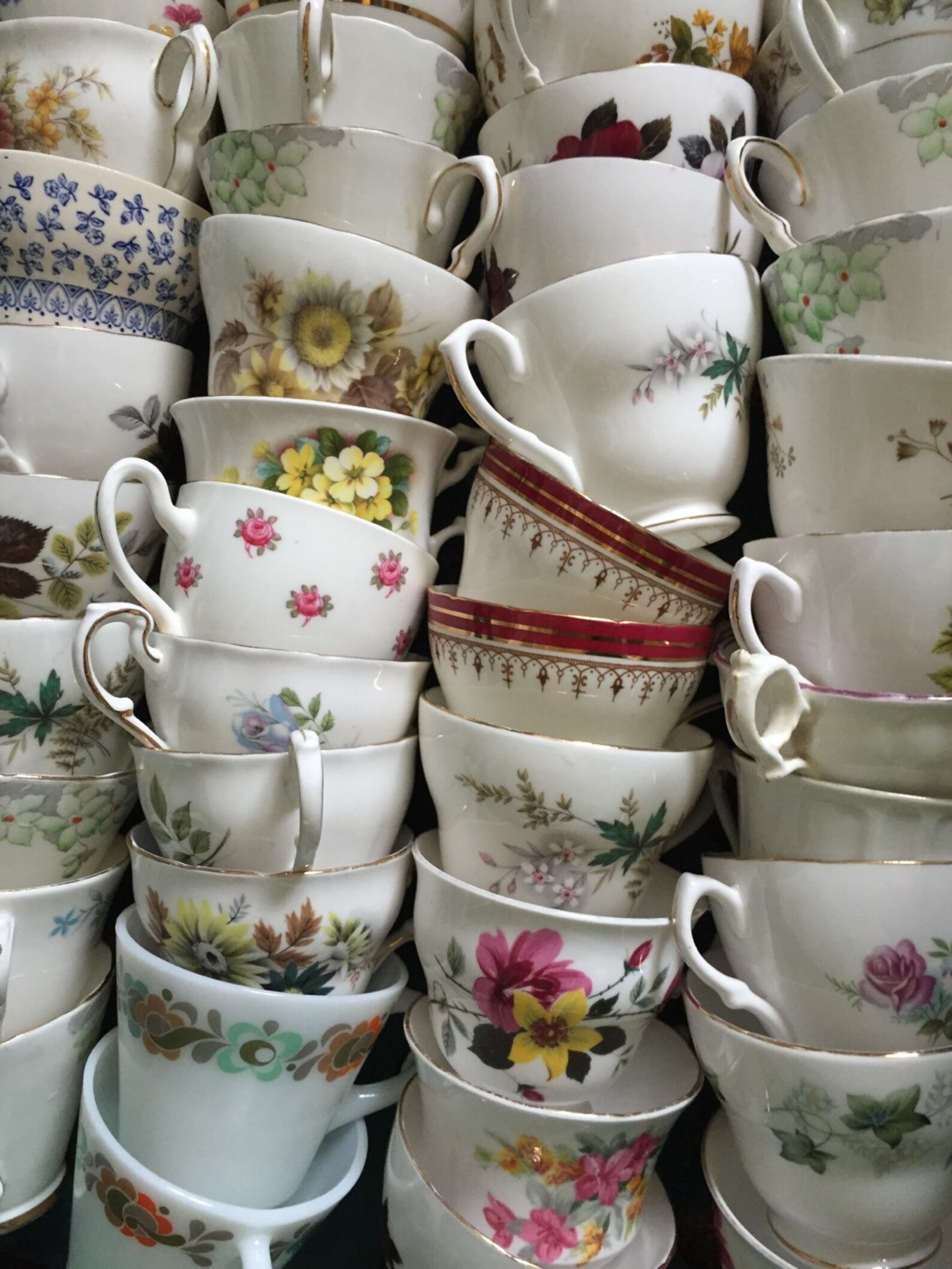 Job Lot of 10 Pretty Vintage Tea Cups NO SAUCERS - Etsy