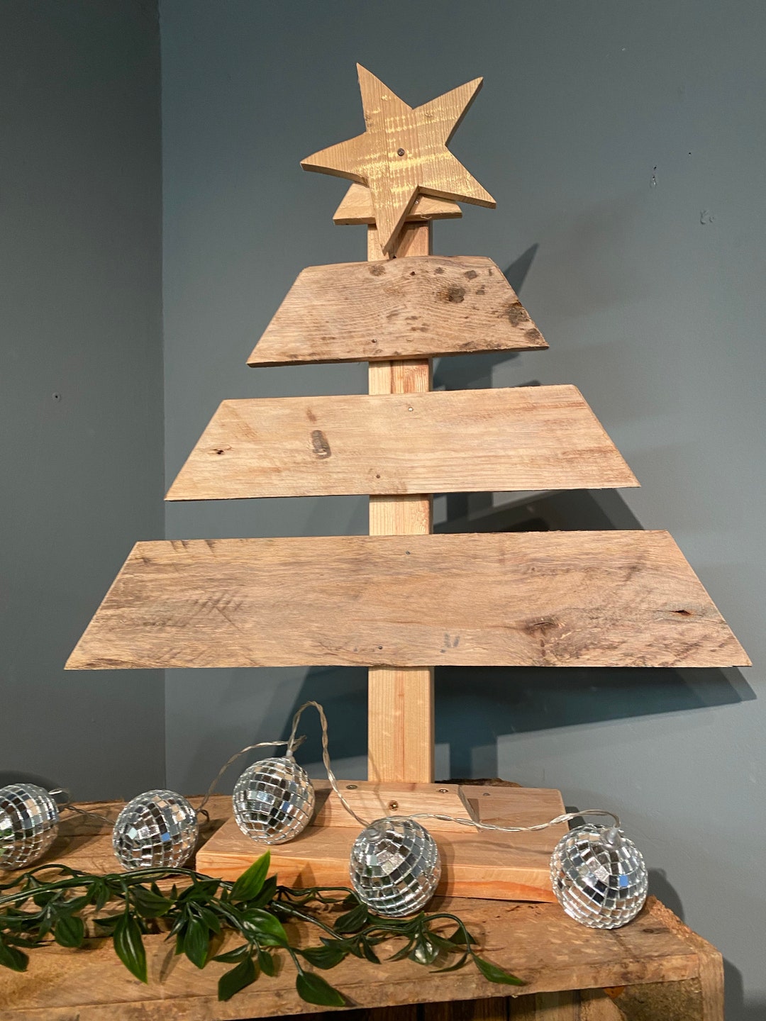 Handmade Rustic Wooden Small Christmas Tree - Etsy UK