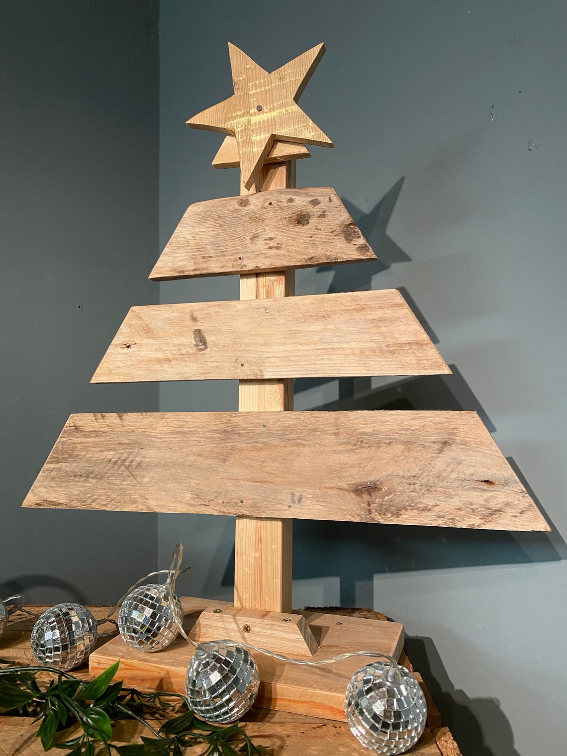 Handmade Rustic Wooden Small Christmas Tree - Etsy UK